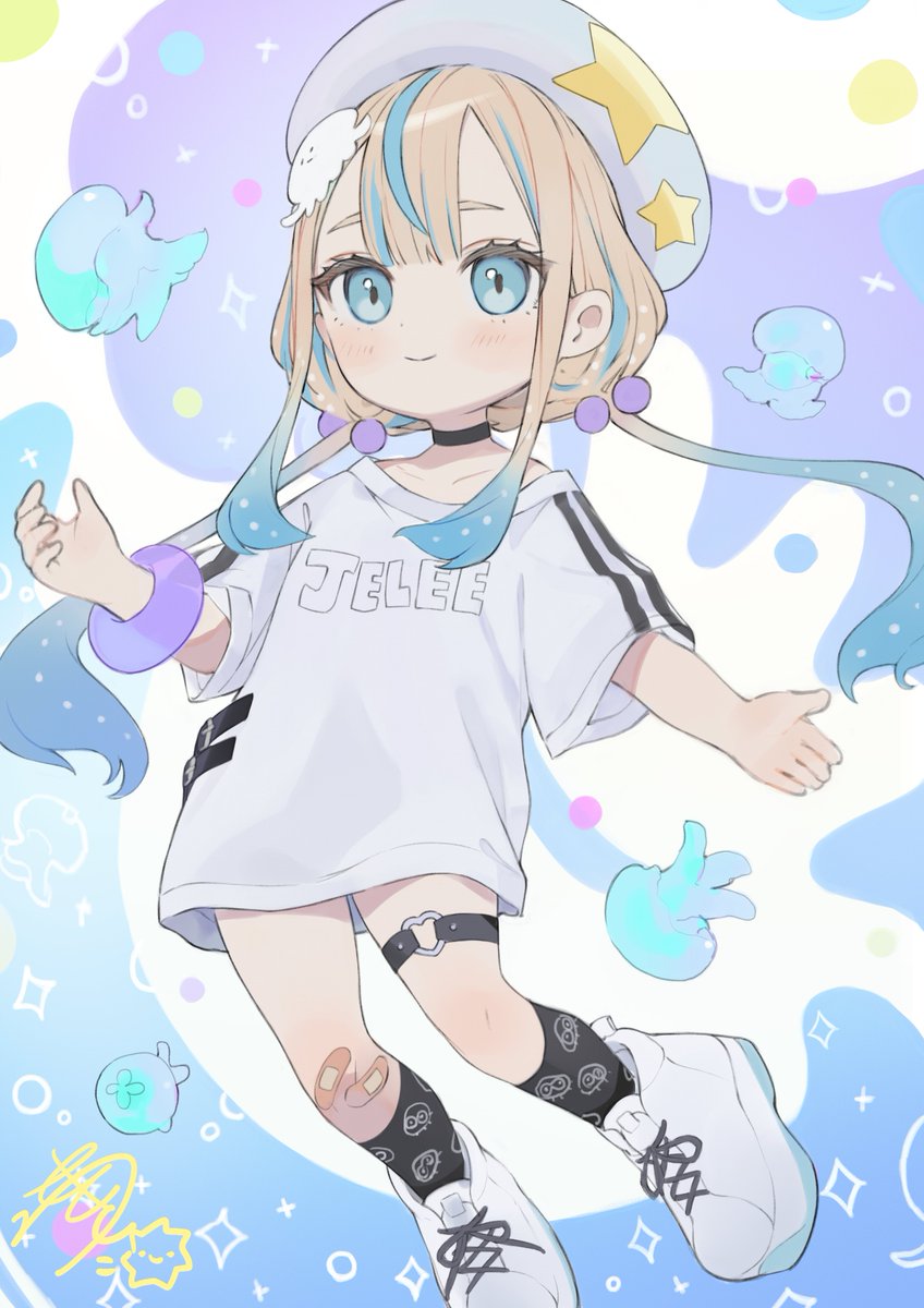 【情報】原創動畫《夜晚的水母不會游泳》應援插圖系列 @夜晚的水母不會游泳 哈啦板 - 巴哈姆特