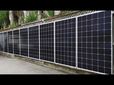 How about using solar panels as garden fence while generating some ...