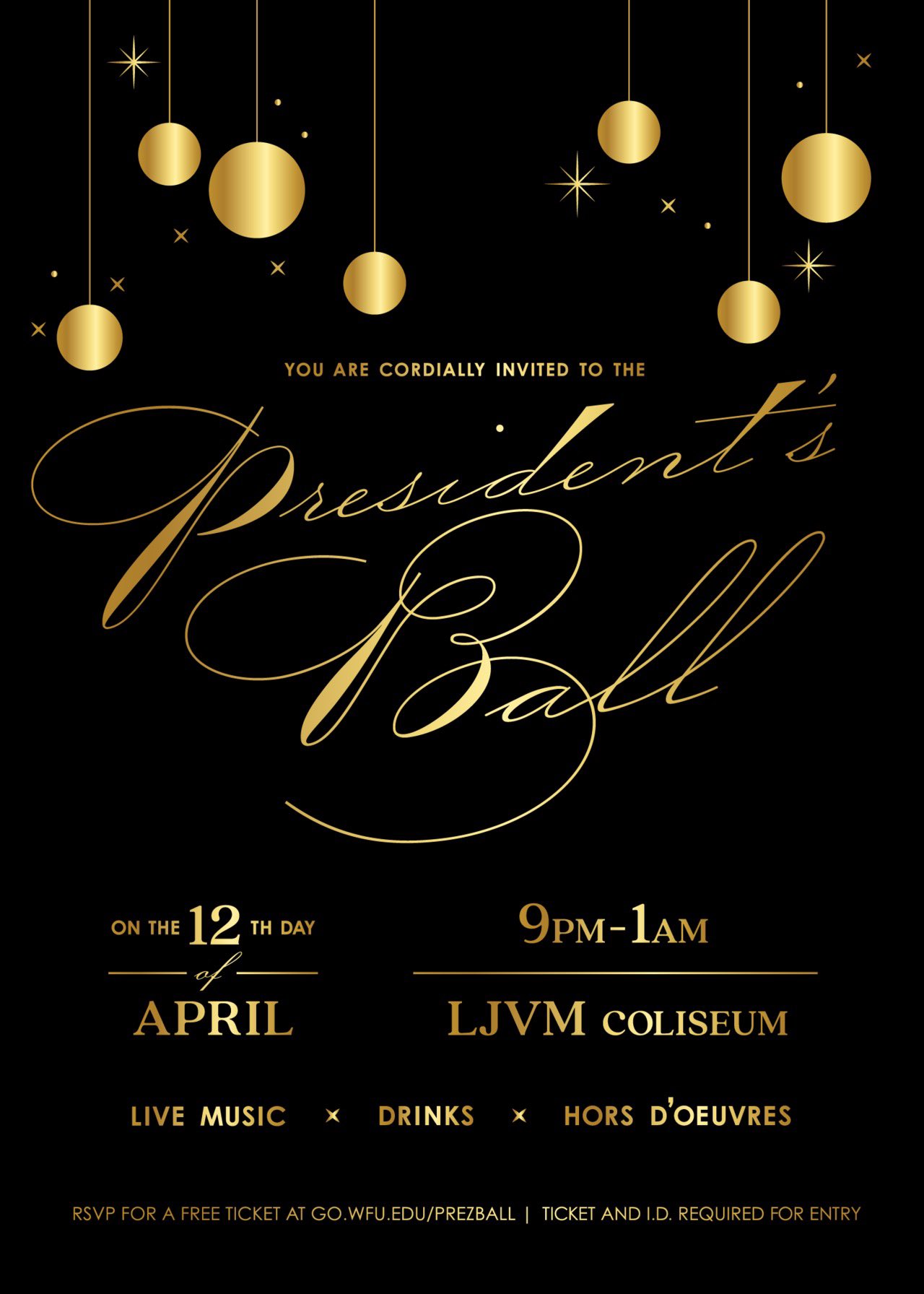 President S Ball Invitation Wording Ideas