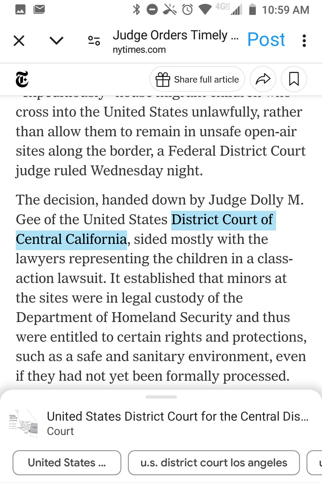 California District Court Map
