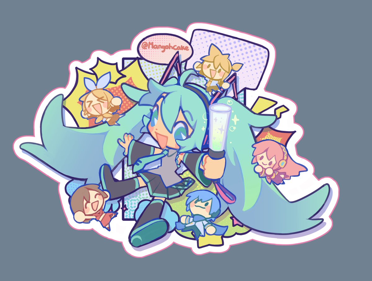 初音ミク 「happy miku monday!! I made these freebie」|mangohのイラスト