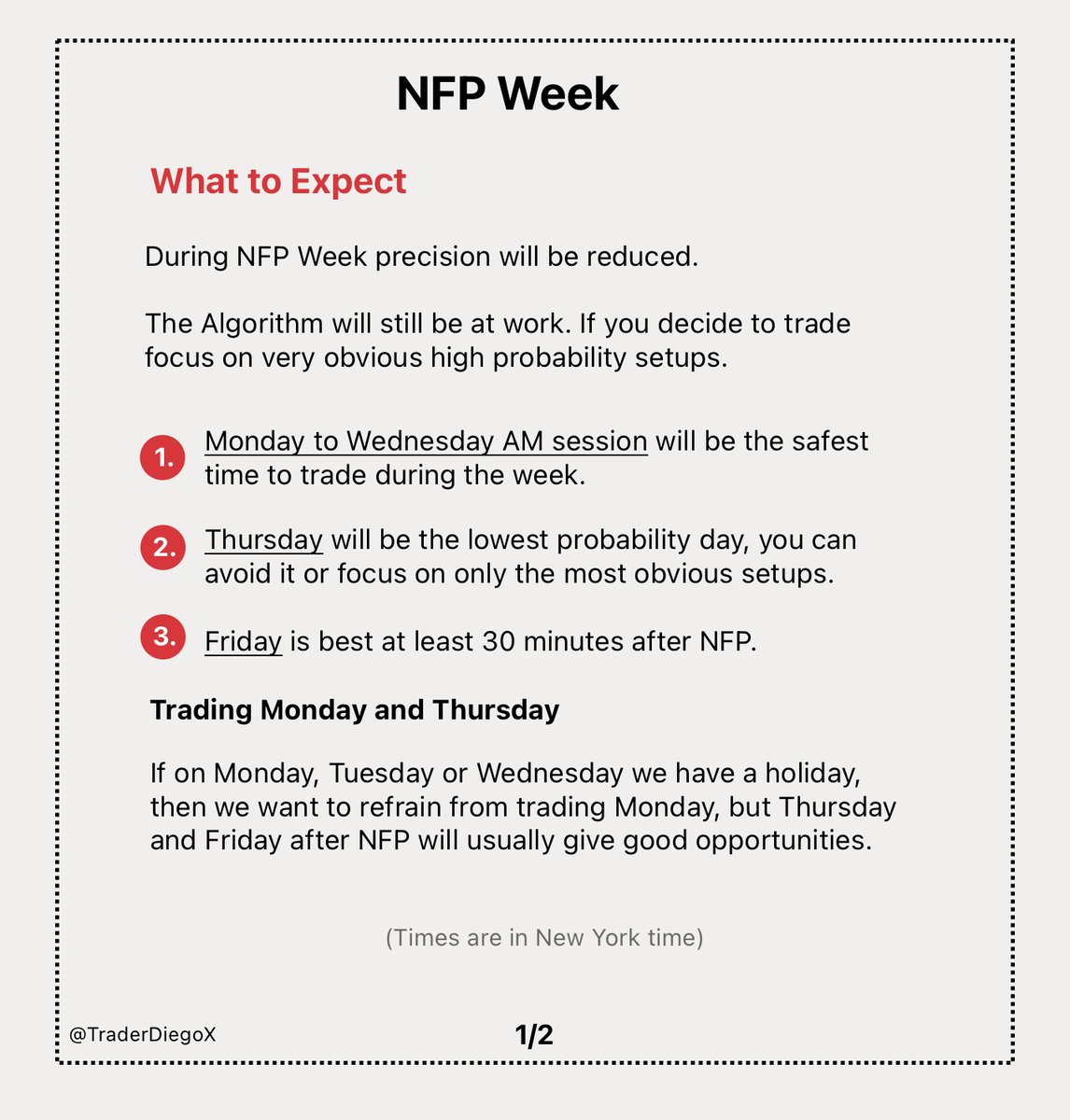 Quick guide to NFP Week + Short ICT Clip: (All Credits to ICT) Like ...