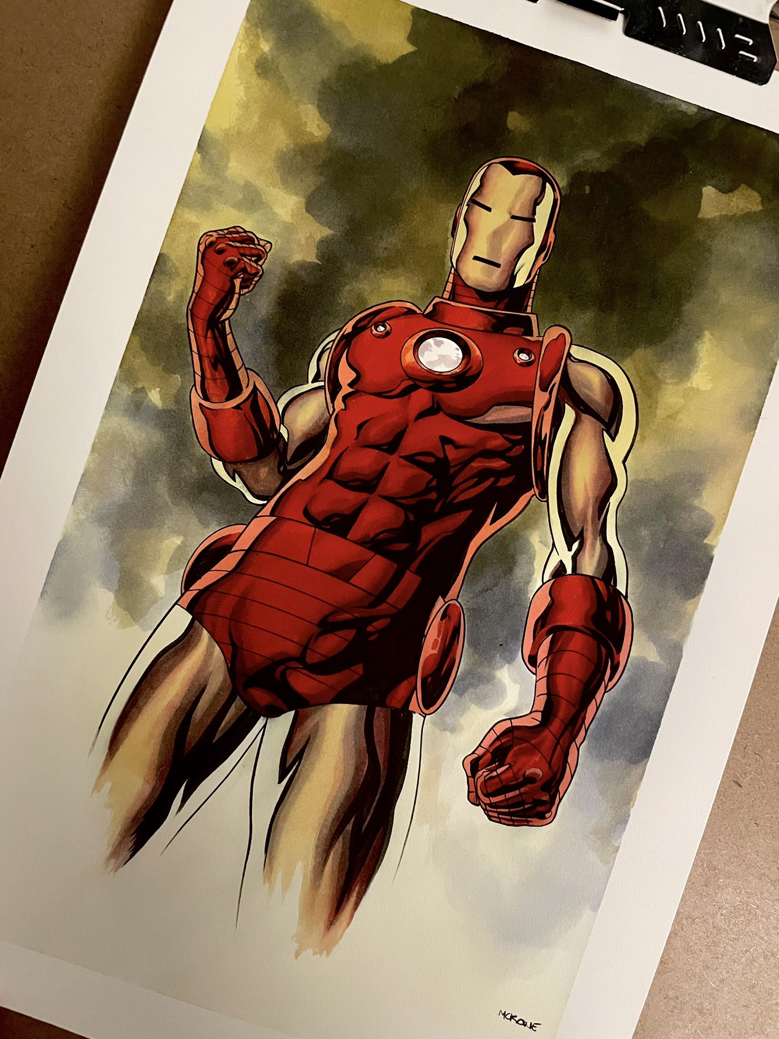 Iron Man Comic Iphone Hintergrundbild