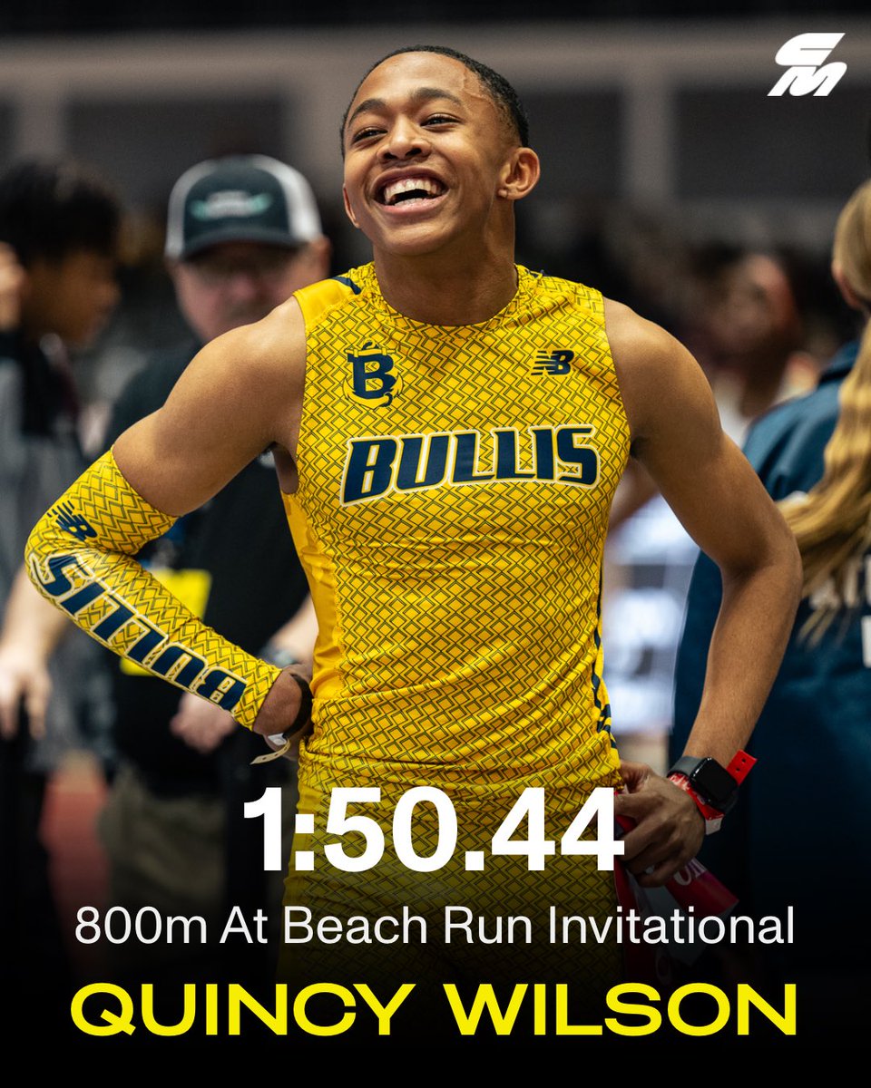 In his first-ever outdoor 800m, @Bullis_Track sophomore @QuincyWilson5 ...