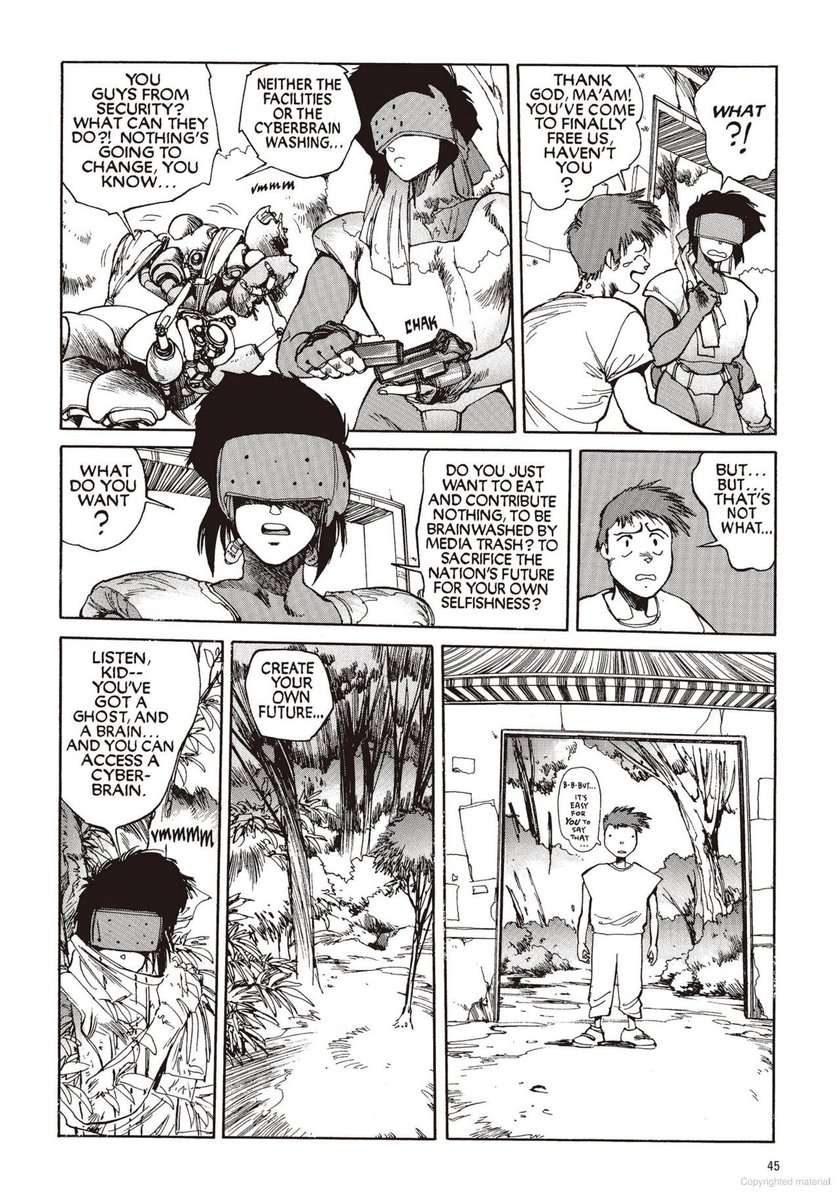 「This page in the original Ghost in the Shell had a profound 」Mike ...