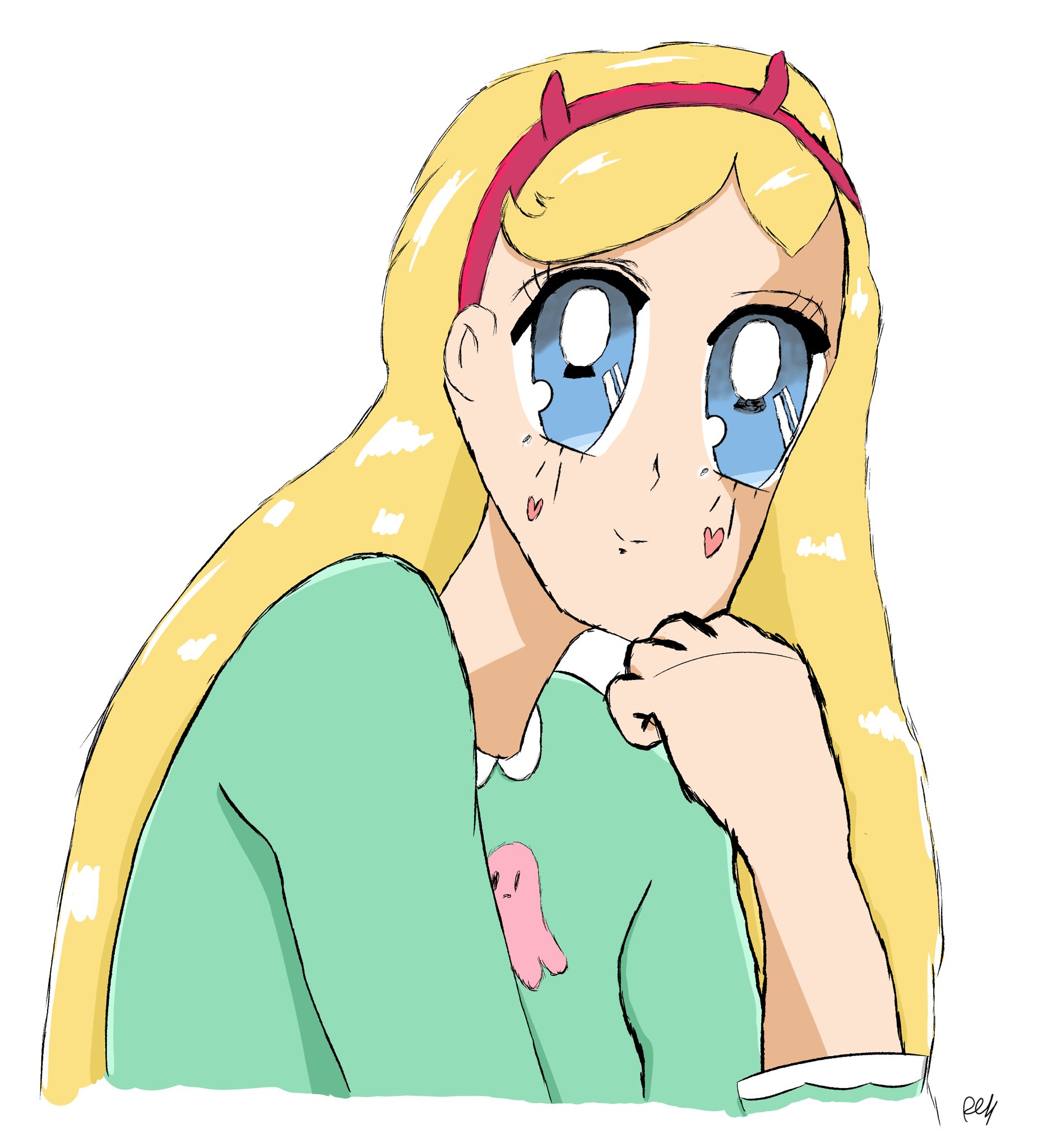 Star Butterfly Drawing Star Butterfly In Sea Green Dress (Front View)