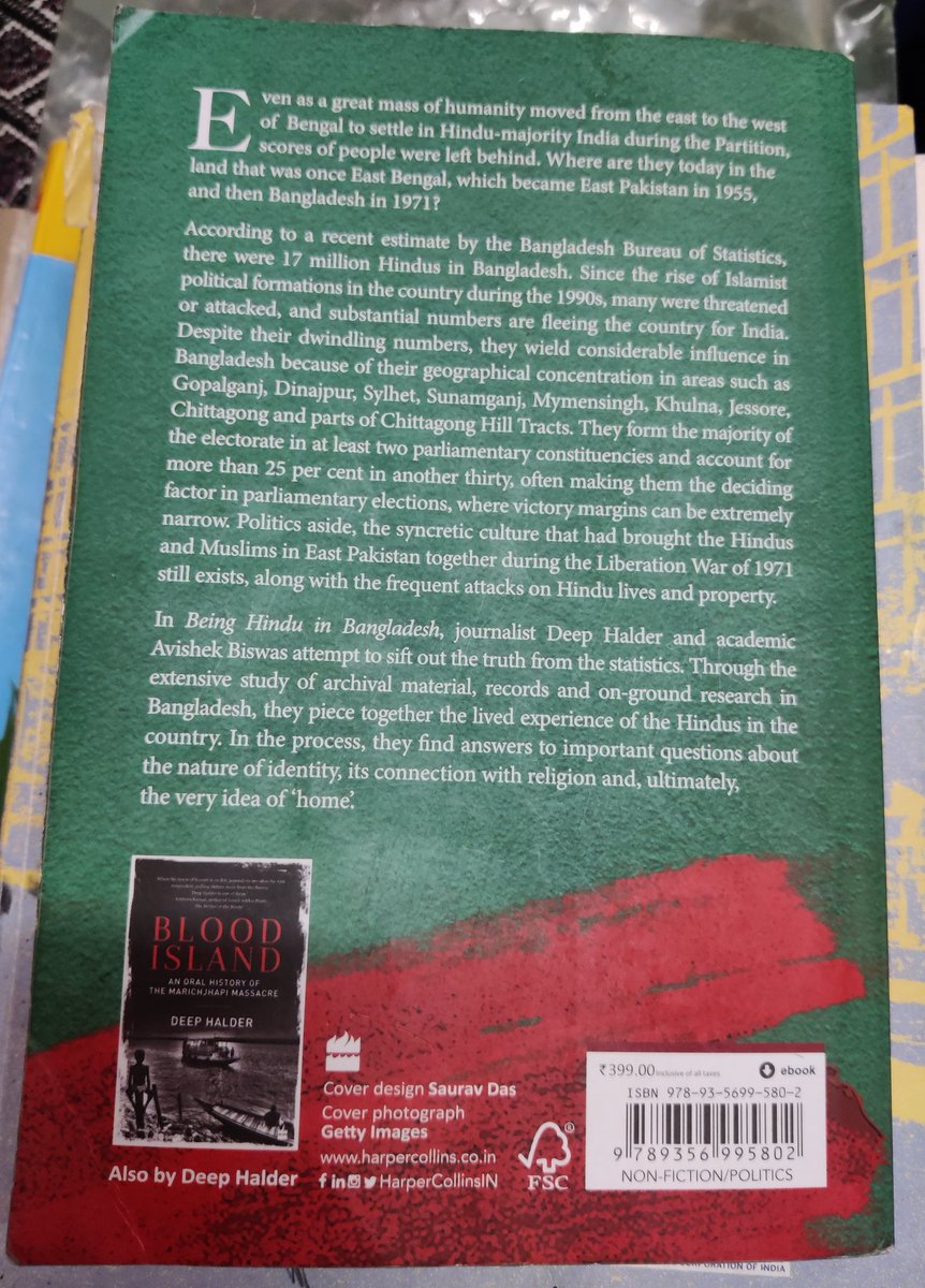Finished reading "Being Hindu in Bangladesh" by Deep Halder and Avishek ...