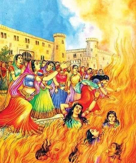 Some people commented on Jauhar by Rajputani women that if they had ...