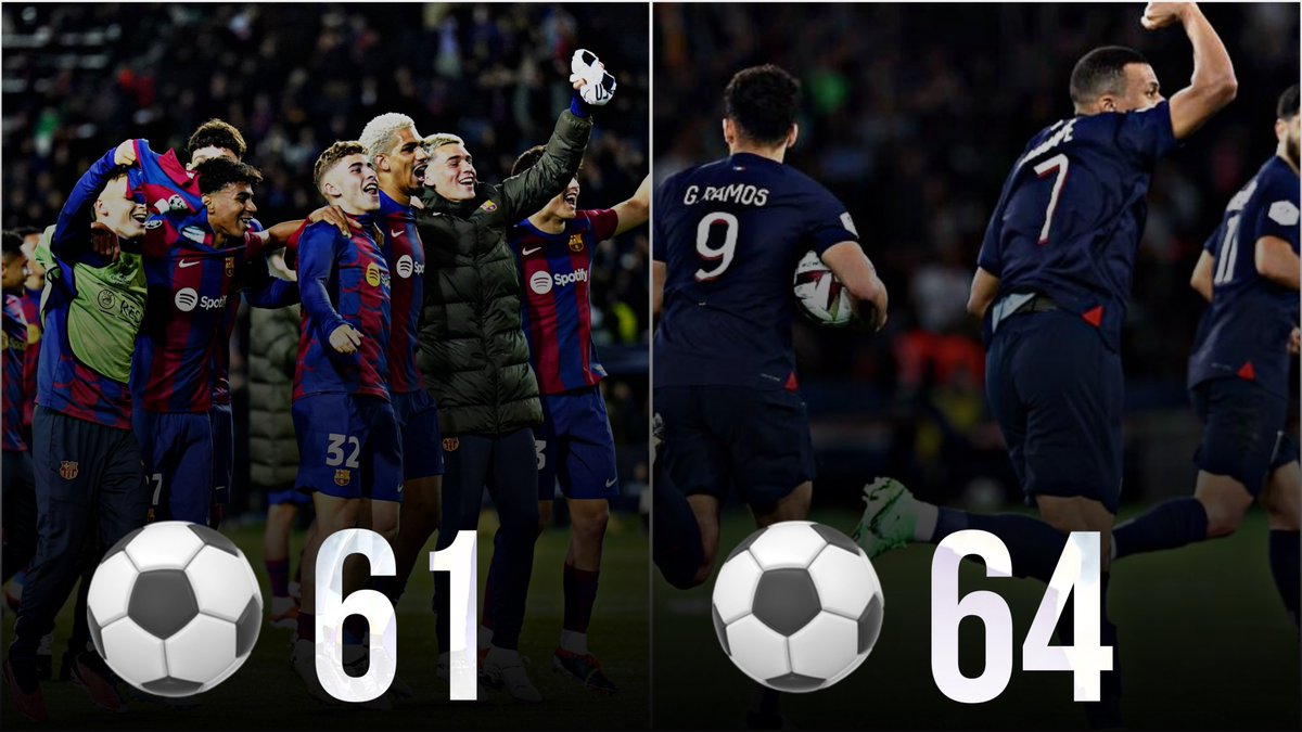 BARCA VS PSG: A STATISTICAL COMPARISON! 🔥 (A Thread) - المسلسل من Ivar | BadBarcaOpinions ...