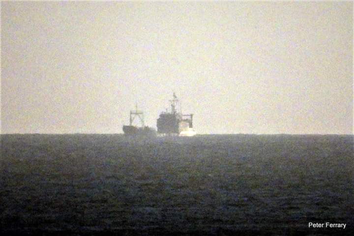 USAV General Frank S. Besson (LSV 1) eastbound in the Strait of ...