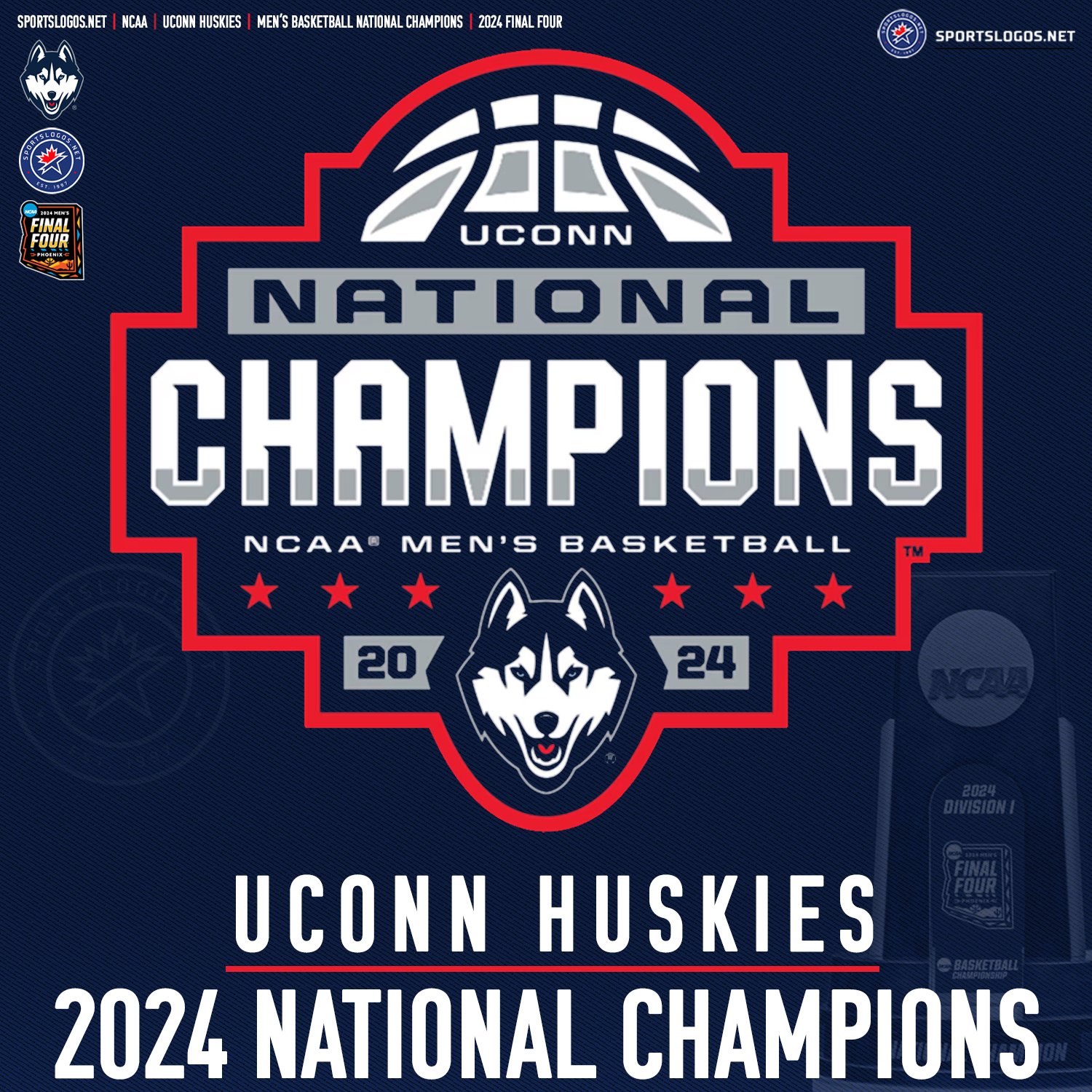 Logotipo Do Basquete Uconn 2024