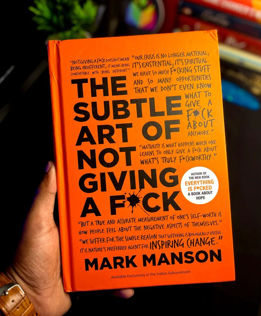 9 Powerful Lessons from the book "The Subtle Art of Not Giving A F*Ck ...