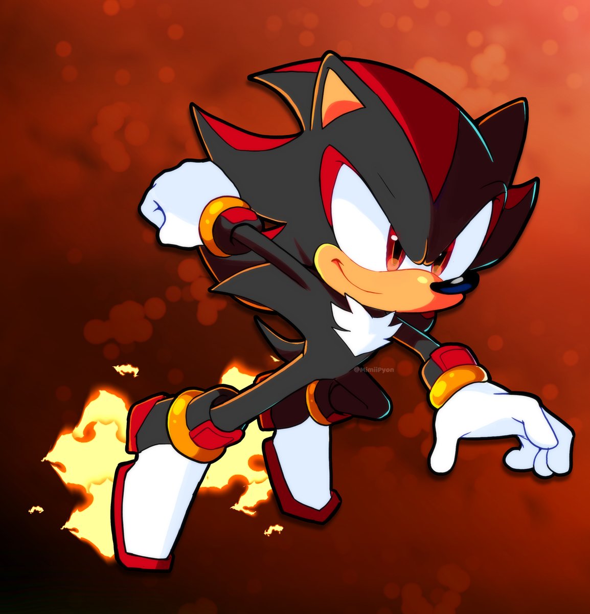 シャドウ・ザ・ヘッジホッグ 「YEAR OF FEARLESS SHADOW --#ShadowTheHedg」| PEPON のイラスト