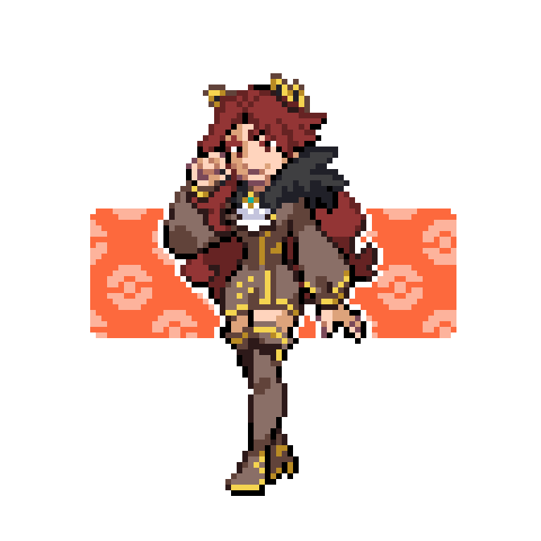 Pokemon Trainer Red Sprite Grid