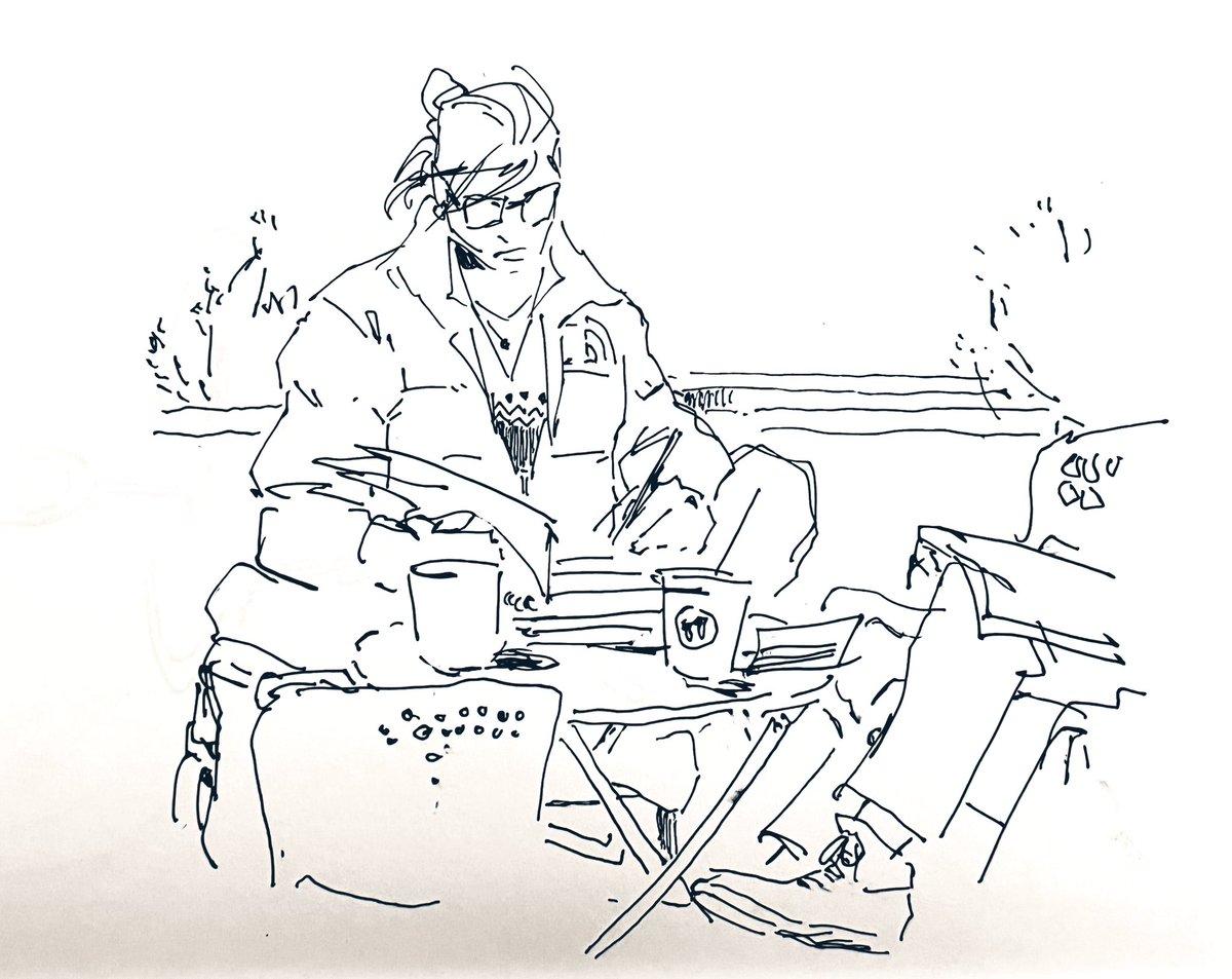 「misc cafe sketches 🙂‍↔️🙂‍↔️🙂‍↔️ 」veroの漫画