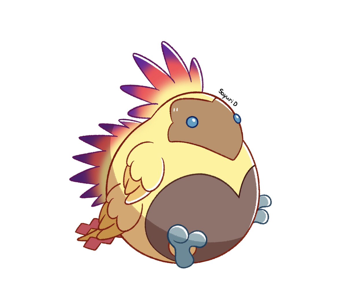 「Fat Hououmon#Digimon #デジモン #イラスト 」|Sayuri Dのイラスト