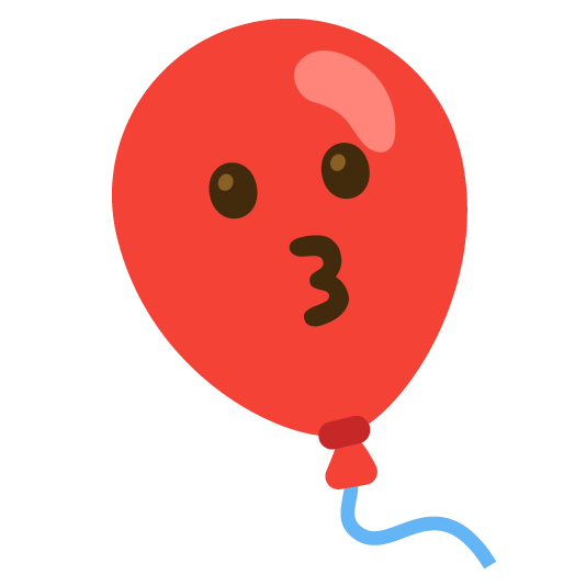 Red Balloon Emoji