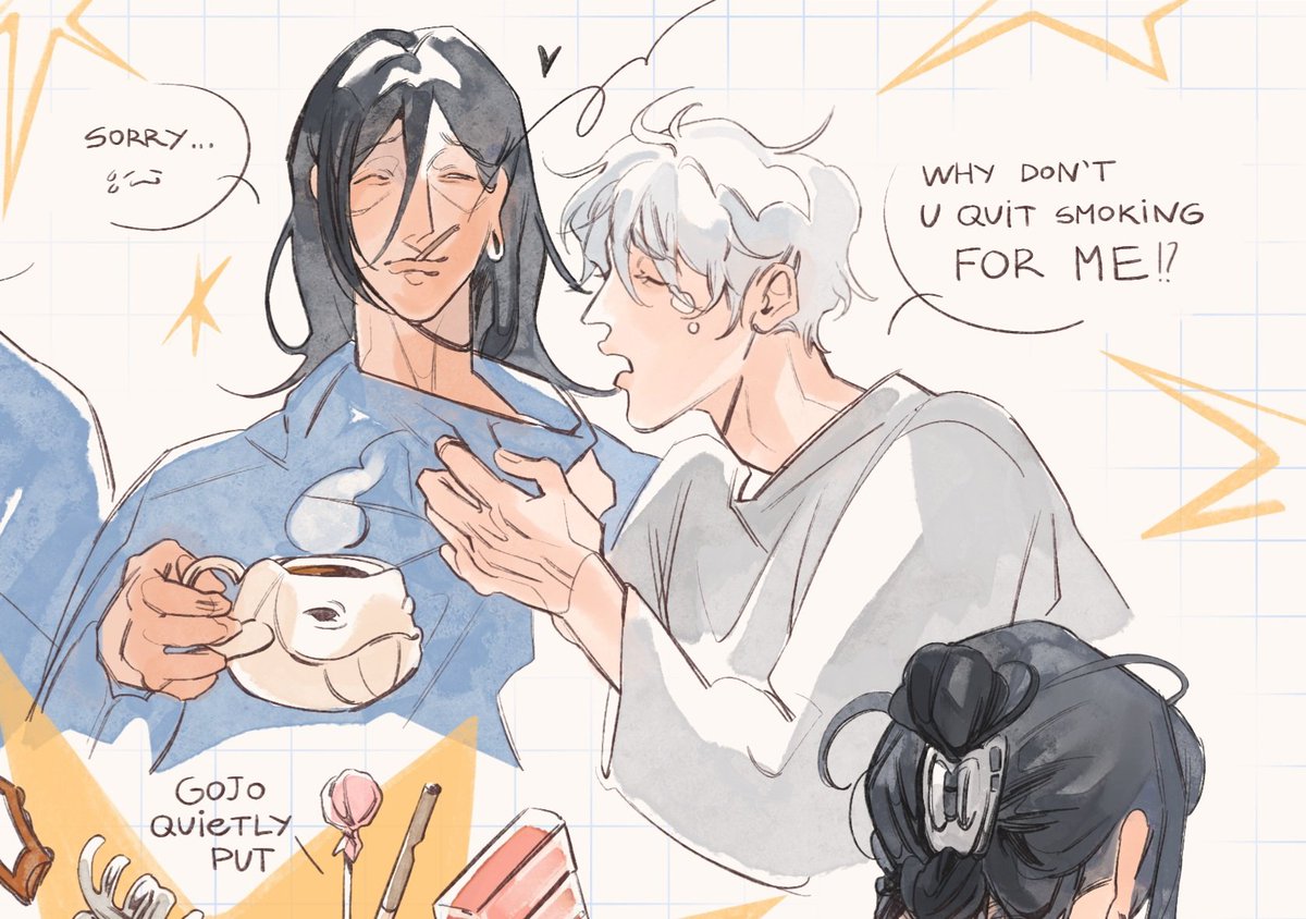 my cute headcanons for Geto🐟 #jjk #GetoSuguru #GojoSatoru #satosugu