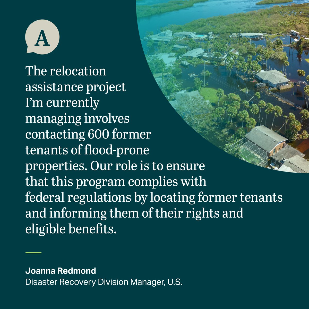 What does an AECOM Disaster Recovery Division Manager do?