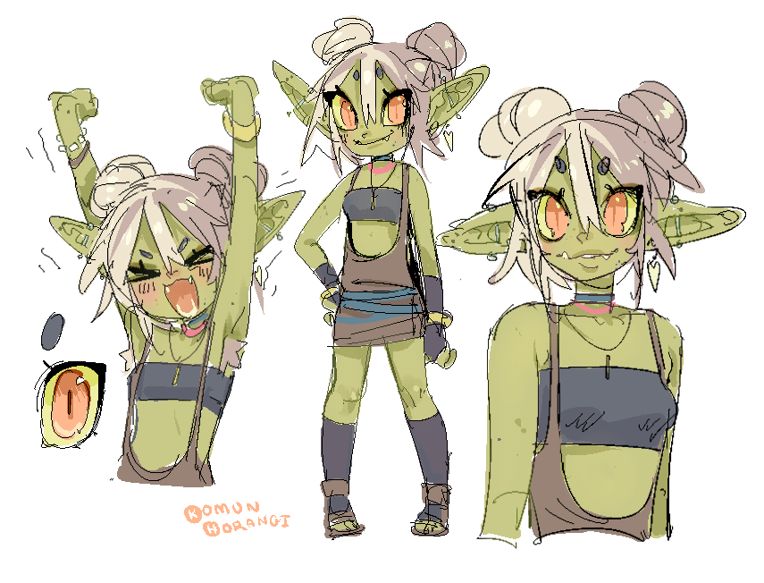 「when sad, draw goblin (it's highly effec」|ginger ʕ´•ᴥ•`ʔ eepyのイラスト