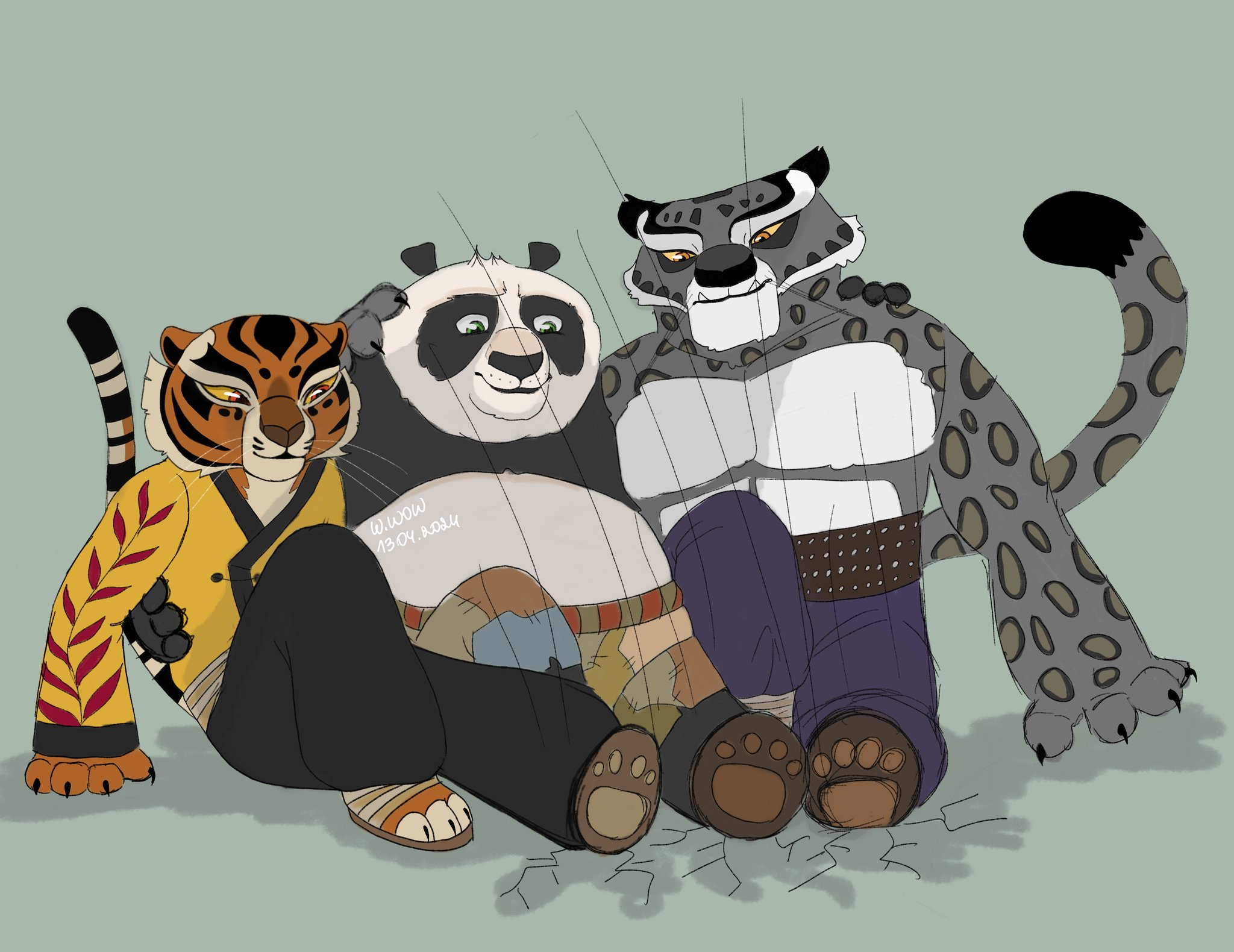 Tai Lung And Tigress Kung Fu Panda