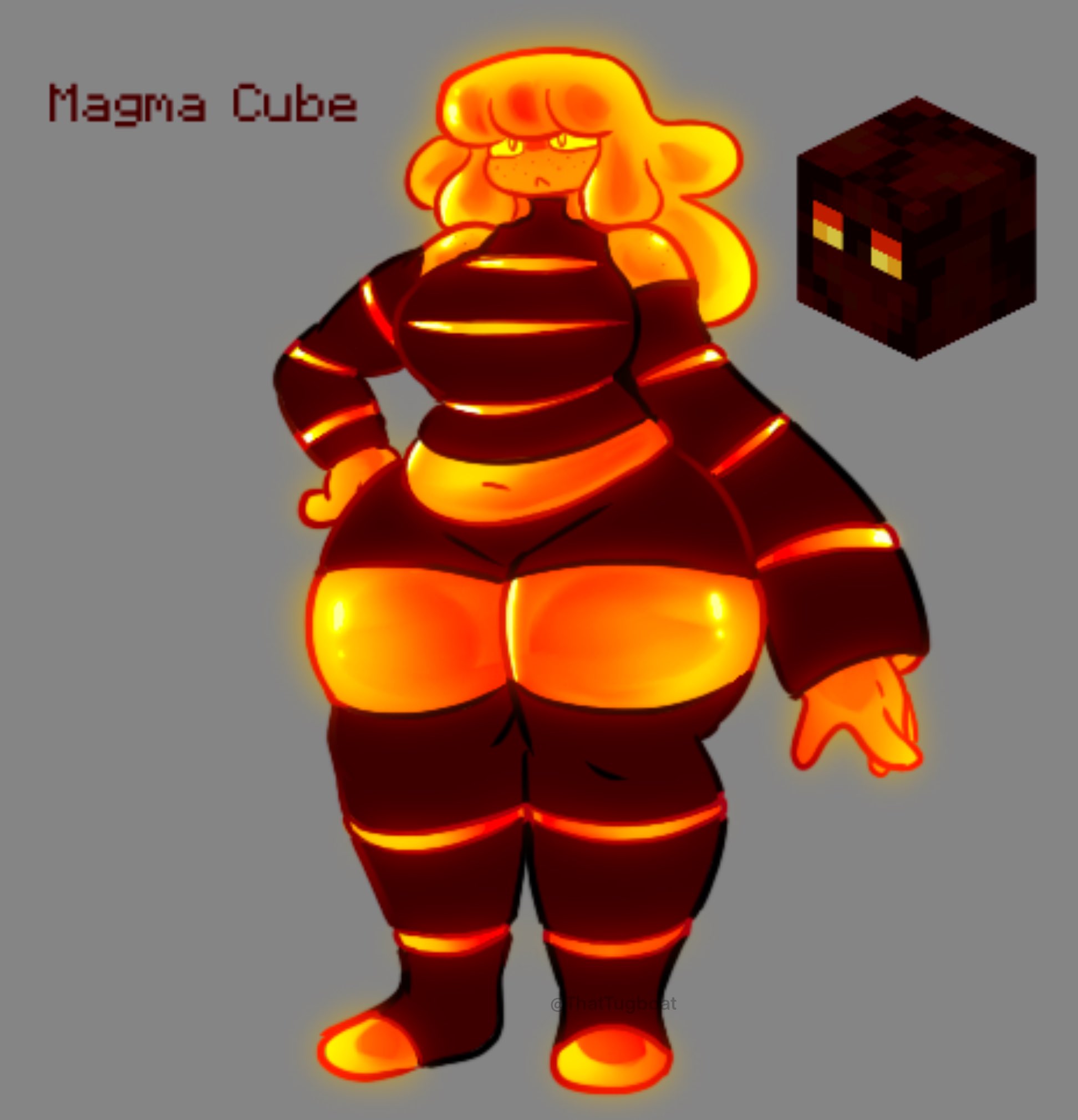 Minecraft Magma Cube Girl