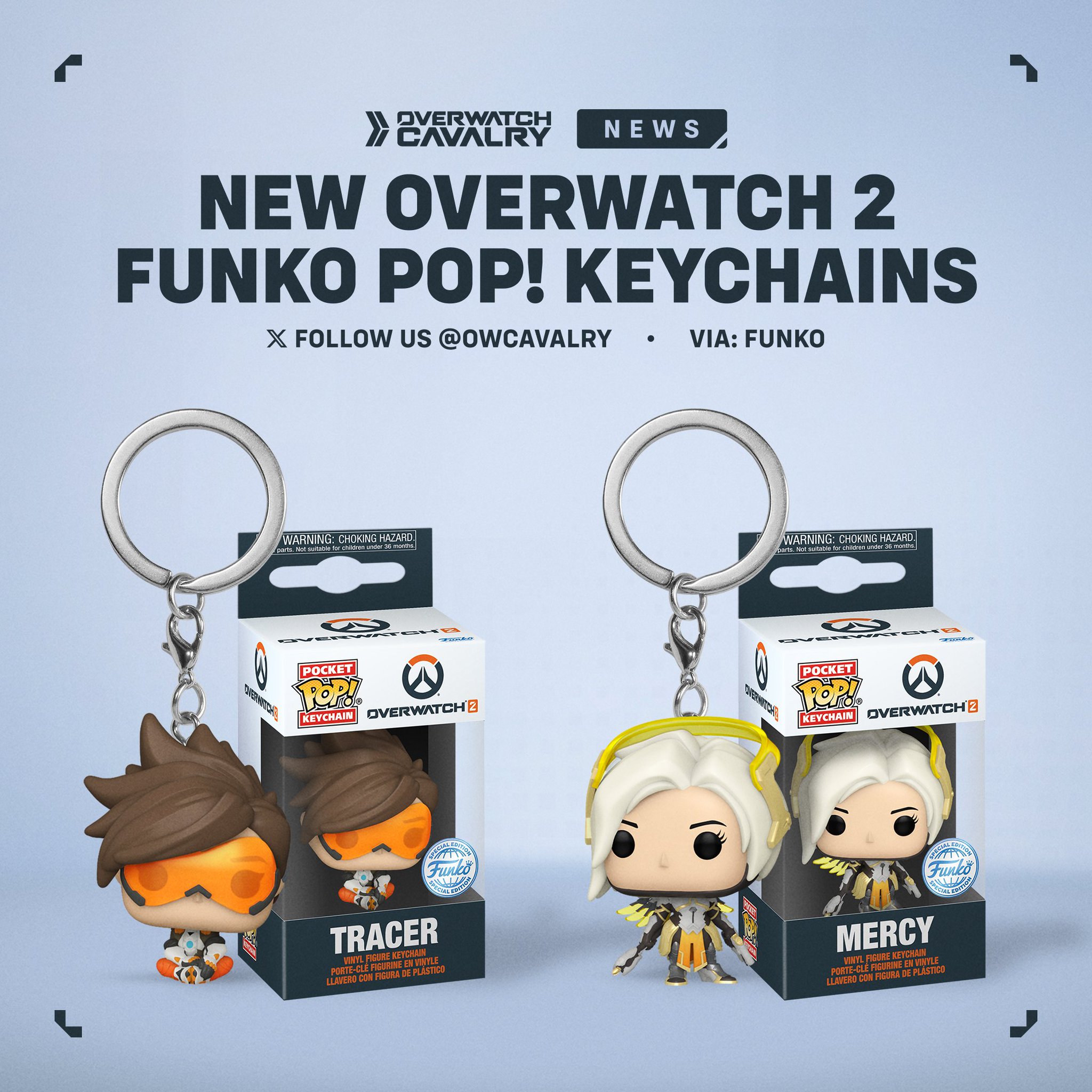 Overwatch Cavalry on X New Overwatch2 Funko Pop Keychains Carry Tracer and Mercy with you wherever you go with these adorable accessories set to be released May 2024. US FiveBelow