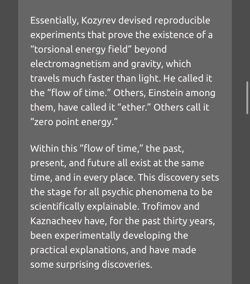 Dr Kozyrev, and his incredible research into the mysterious aetherical ...