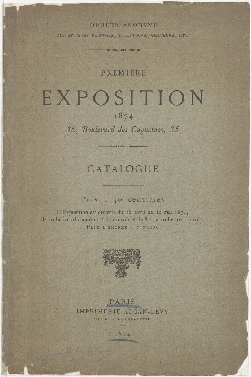 150 years ago today, at precisely 8pm, the world of art changed forever ...