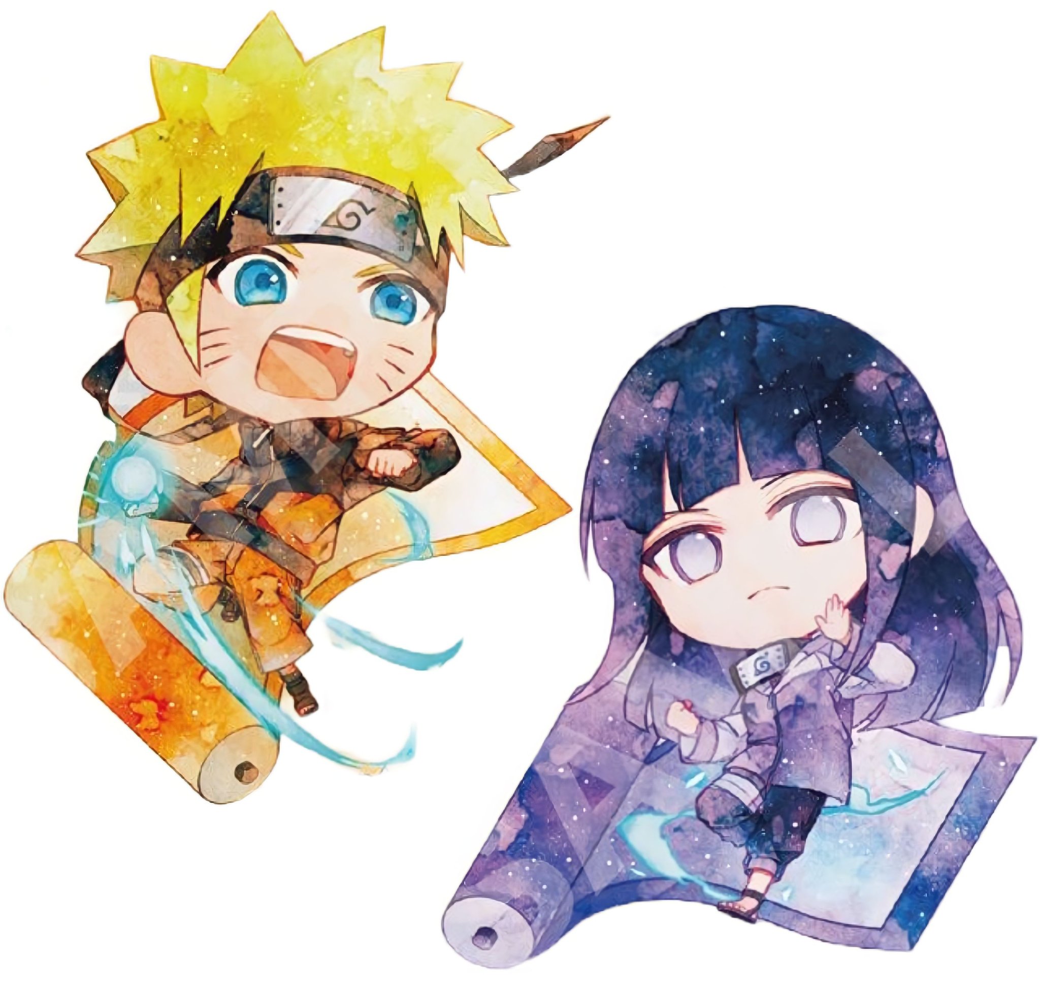 Naruto X Hinata Chibi Chibi Hinata And Naruto, Naruto And Hinata
