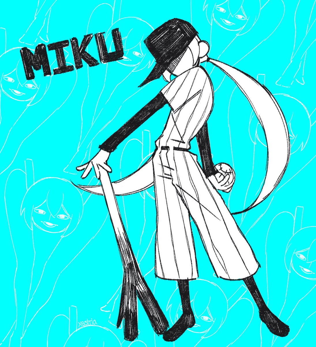 初音ミク 「many Miku 」|Hinaのイラスト