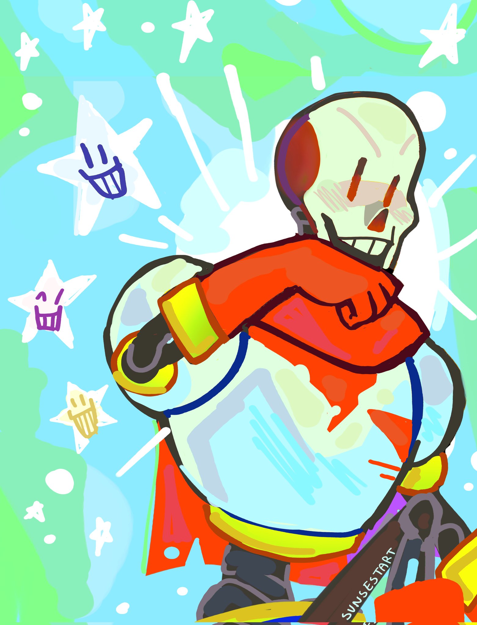 Papyrus Skeleton Papyrus (skeleton From Undertale) Drawception