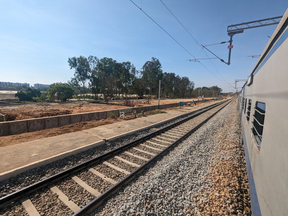 Platform & FoB work in progress at #AnekalRoad station #Doubling
