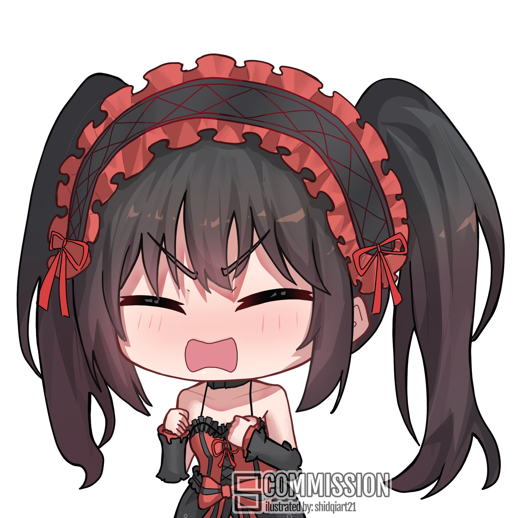Kurumi Tokisaki Chibi Anime DATE A LIVE Tokisaki Kurumi KeyChain