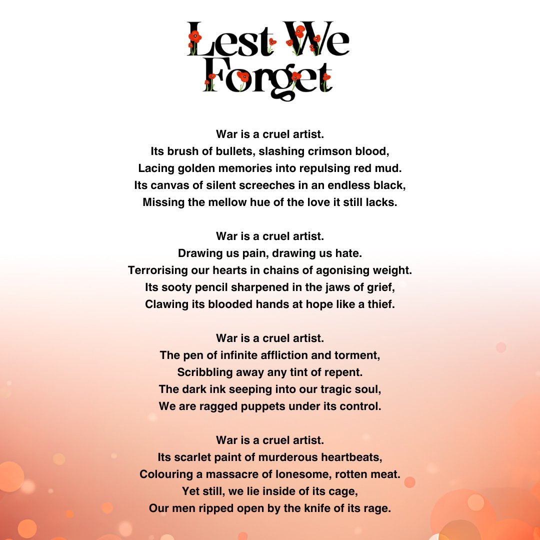 Lest We Forget Poem