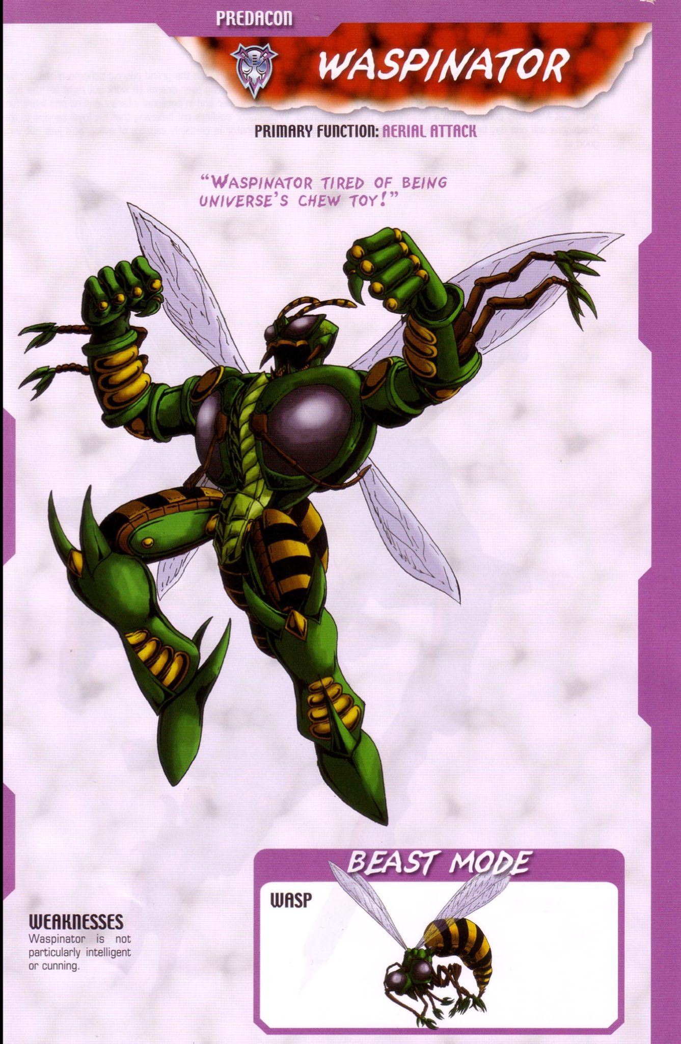 Beast Wars Waspinator The Best Transformers In Beast Wars