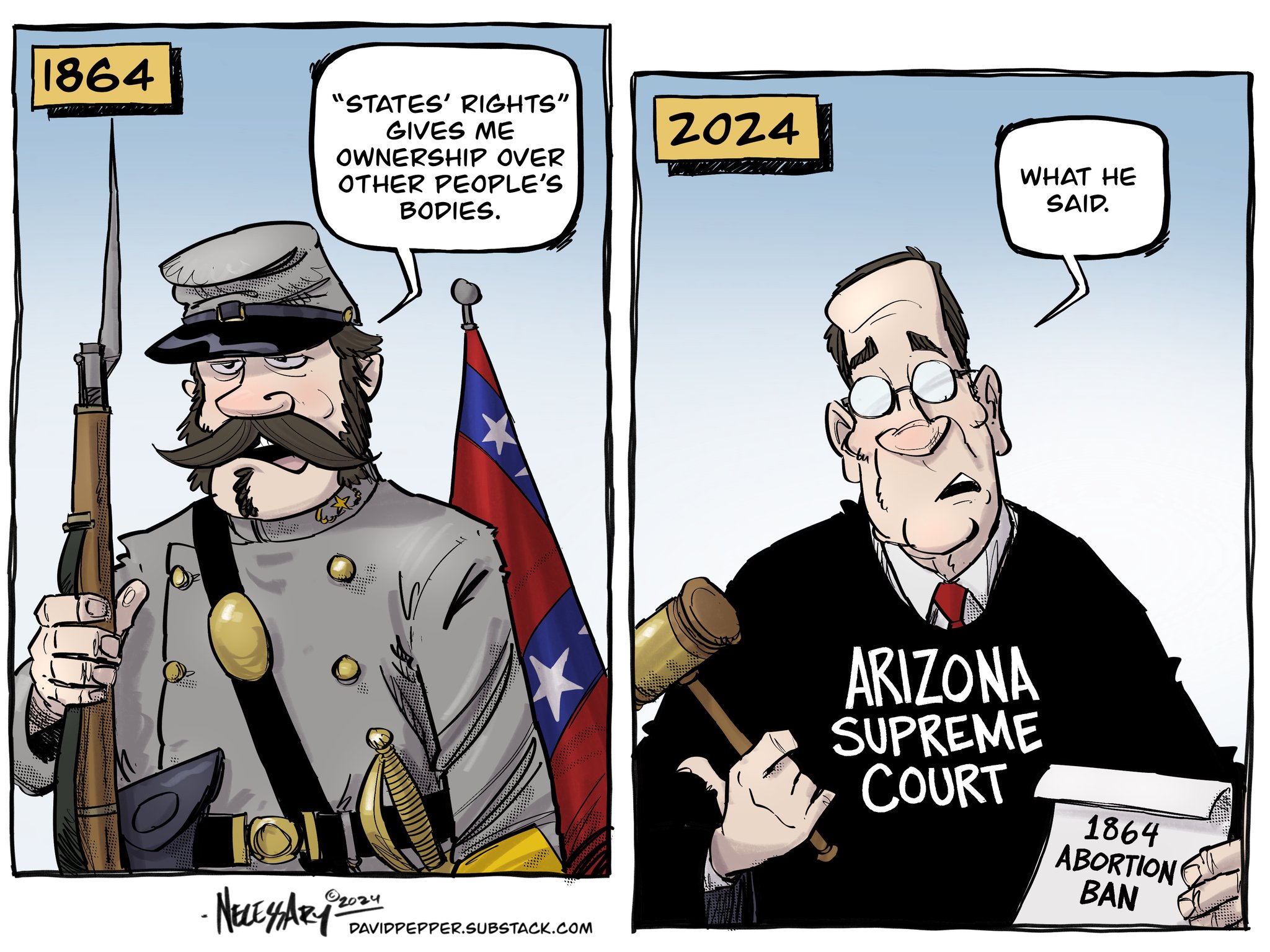 States Rights Political Cartoon