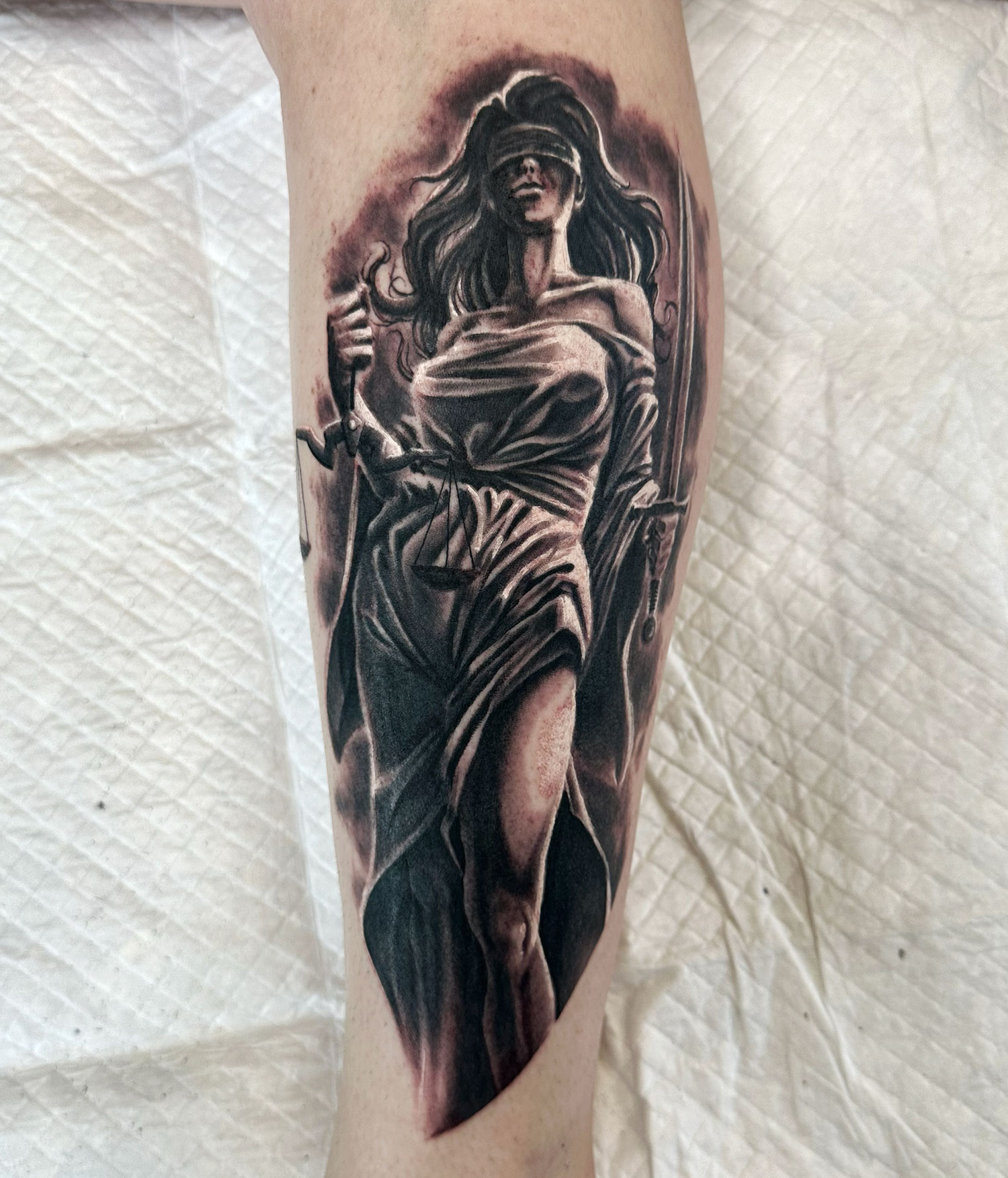 Lady Justice Tattoo 15 Virtuous Lady Justice Tattoos | Tattoodo