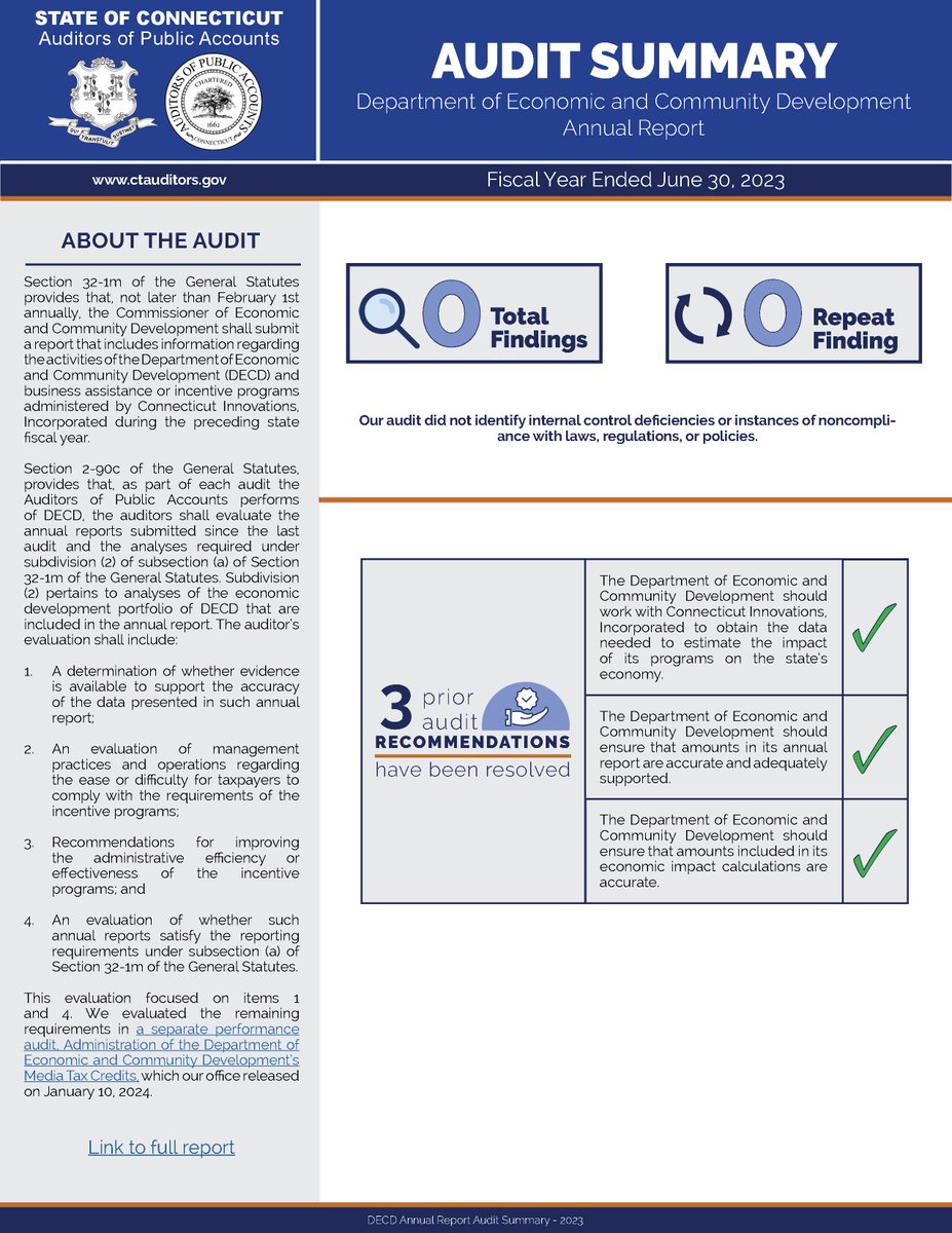 APA | CT – Connecticut State Auditors of Public Accounts