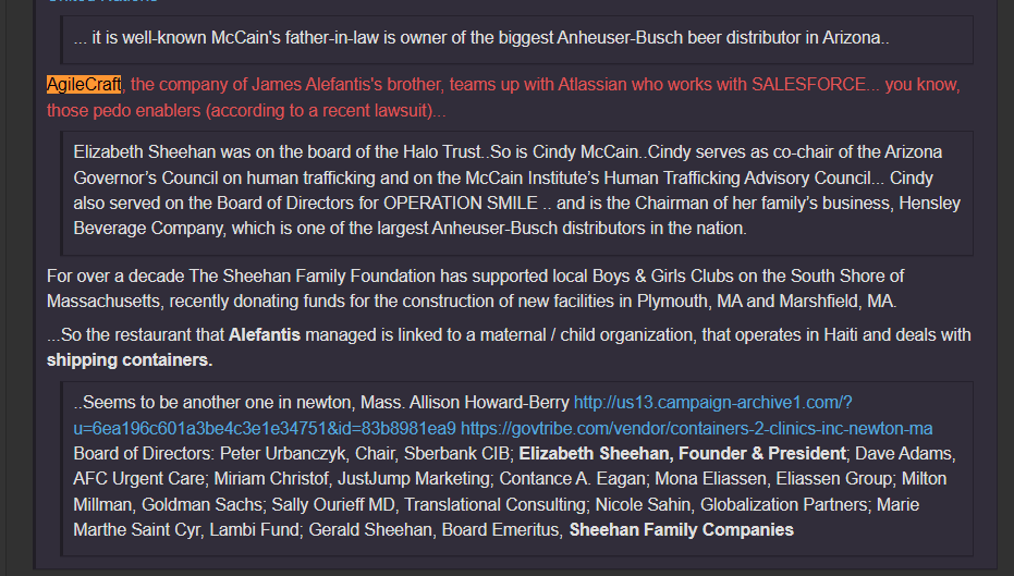 AgileCraft? That's where James Alefantis' brother works.. Comet Ping ...
