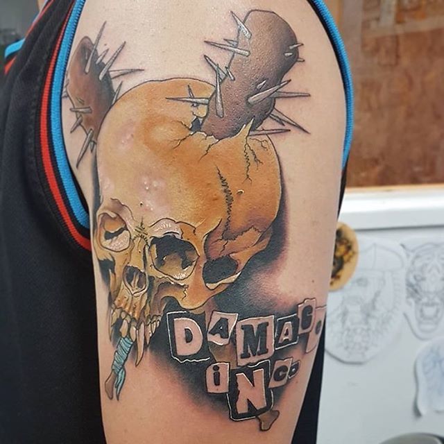 Tatouage Du Logo Du Crâne De Metallica