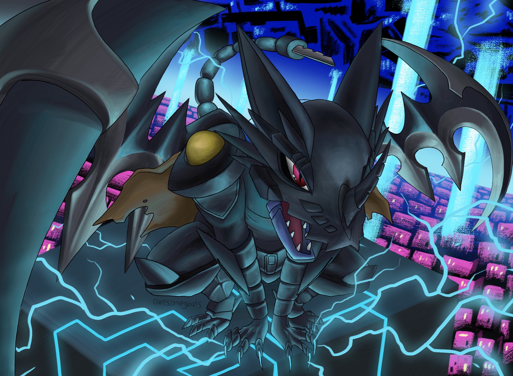 Raidramon Wallpaper Hackmon (Rei Katsura) | VS Battles Wiki | Fandom