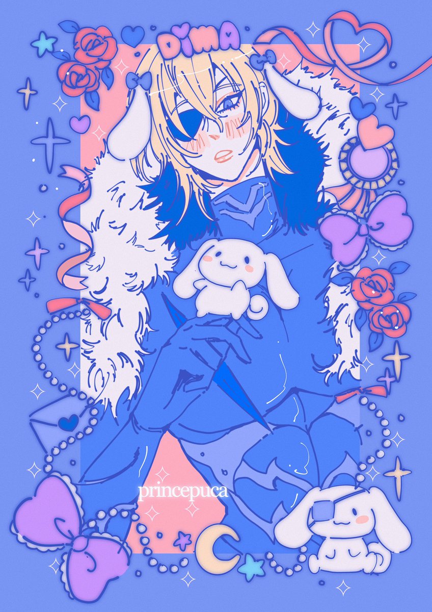 「whoa Dimitri x cinnamoroll collab! 💙🤍💙 」sarah @ MCM LONDON! ~ ଘ(੭ˊᵕˋ)੭ ...