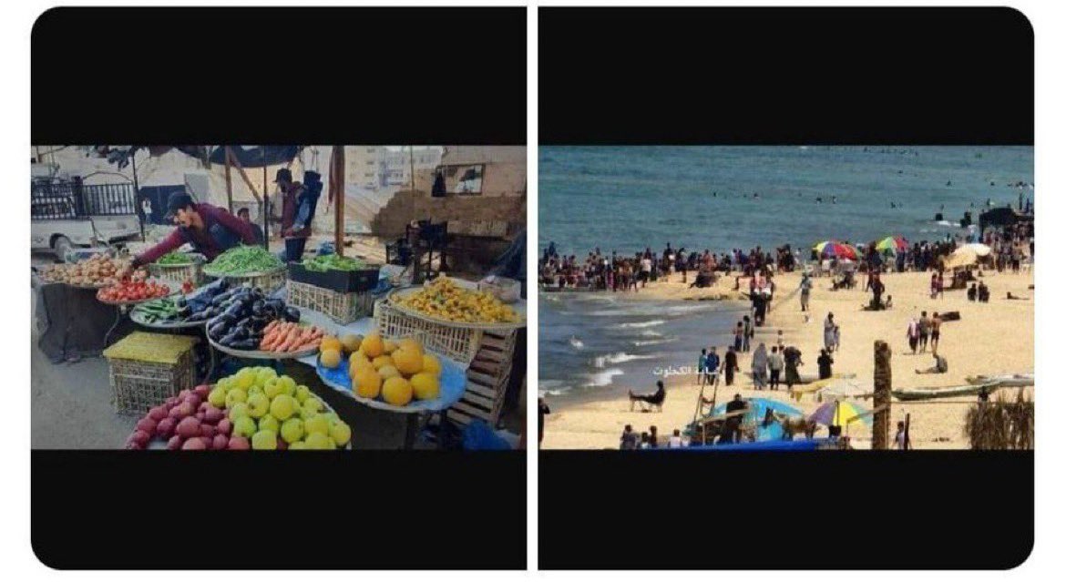 Gaza’s beach is the subject of the talks by “Israeli” accounts today ...