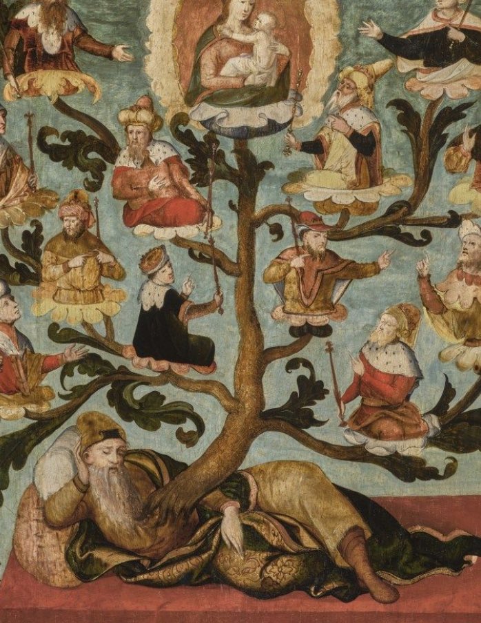 They call this the Tree of Jesse, saying it represents the genealogical ...