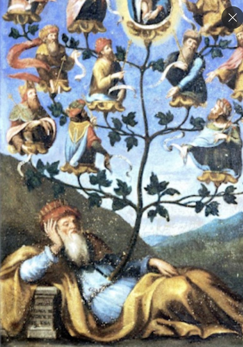 They call this the Tree of Jesse, saying it represents the genealogical ...