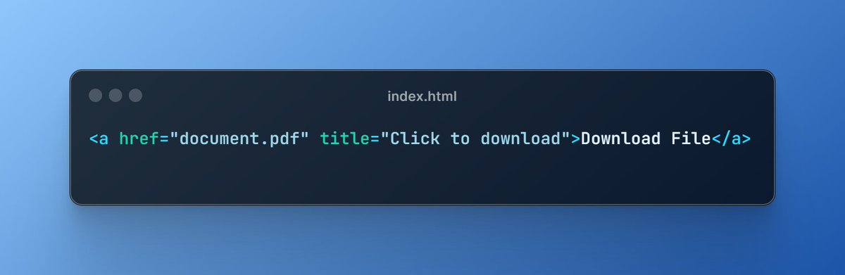 HTML Tips🔥 Open this🧵 - Thread from Shefali @Shefali__J - Rattibha