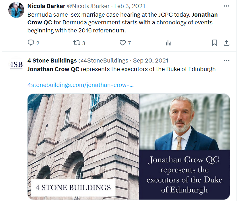 Nicholas Cox "is regularly instructed by the government frequently on ...