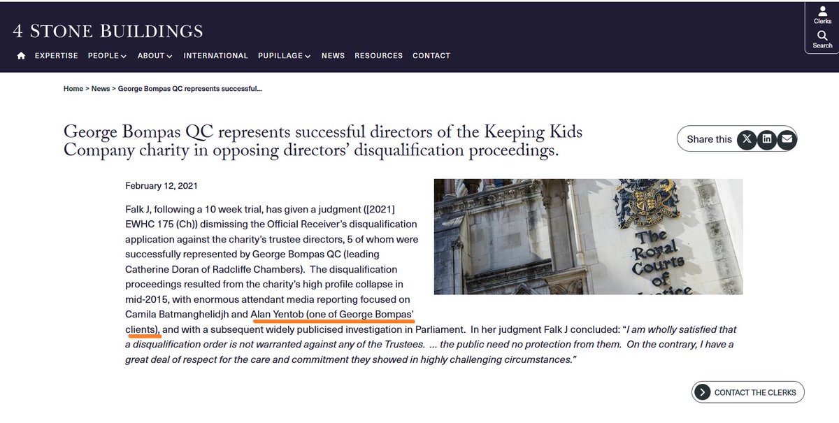 Nicholas Cox "is regularly instructed by the government frequently on ...