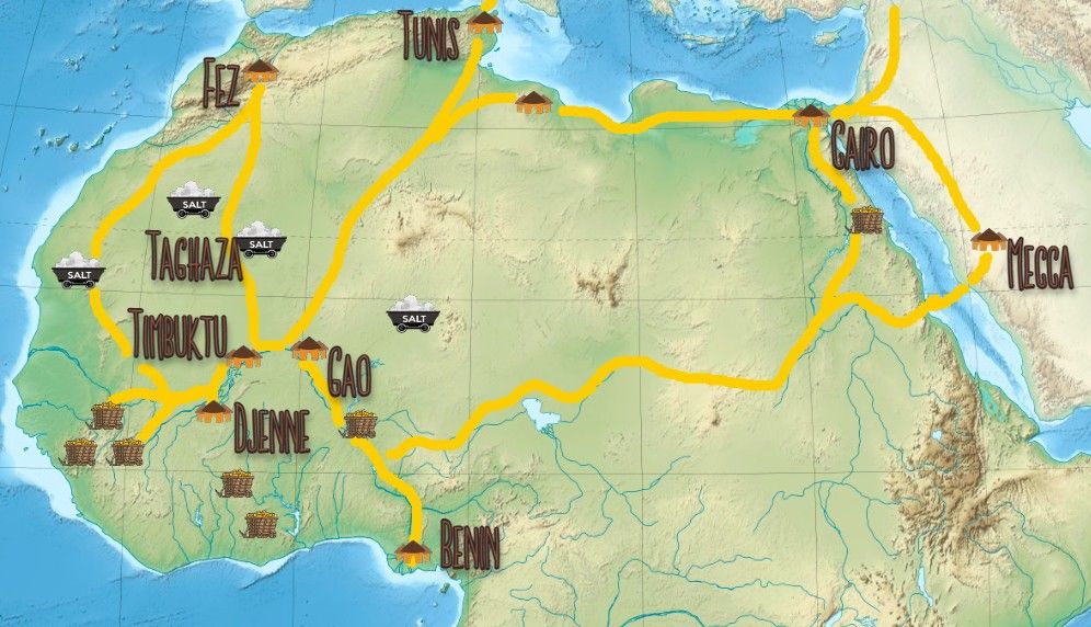 Trans Saharan Trade Map Trans Saharan Trade Route: An Overview